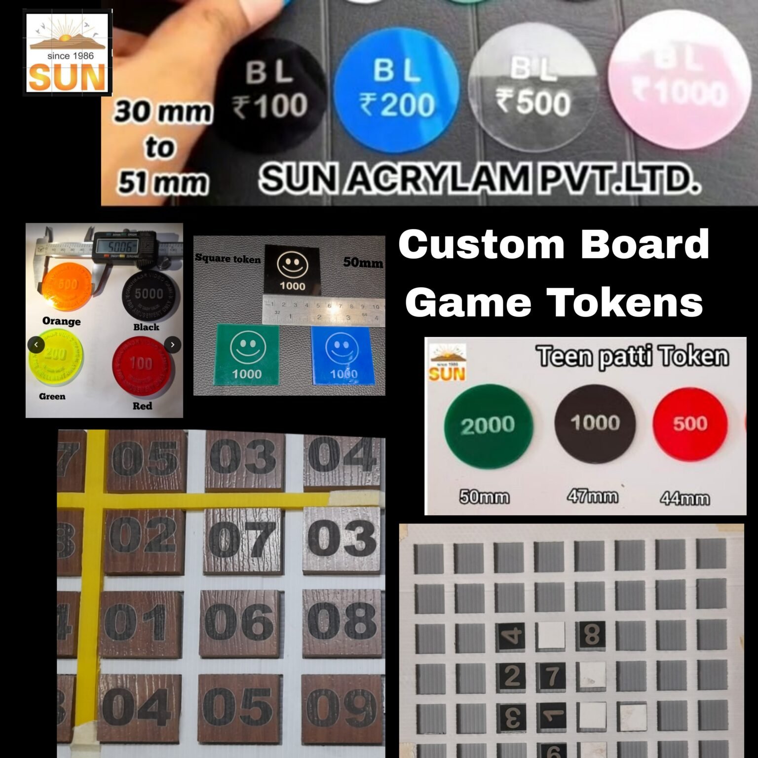 Board Game Tokens Manufacturers in Ahmedabad
