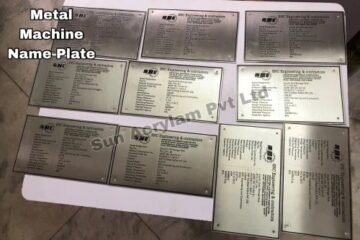Metal Name Plate - Sun Acrylam Pvt Ltd